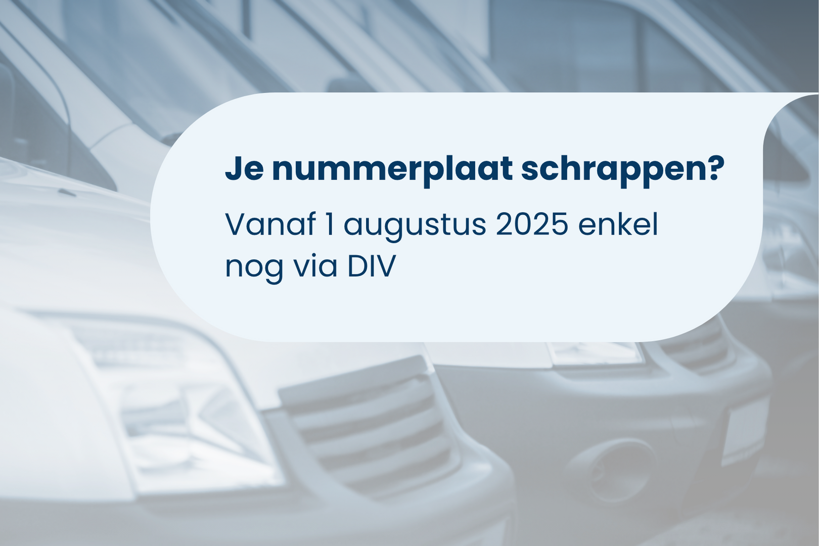 Je nummerplaat schrappen? Vanaf 1 augustus 2025 enkel nog via de DIV ...